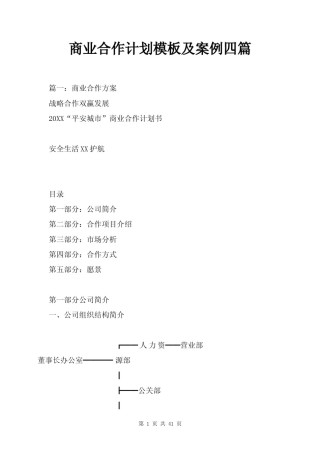 商业合作计划模板及案例四篇.doc_考拉文库