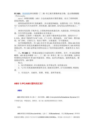 ABS、PC+ABS.doc_考拉文库