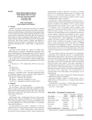 AOAC-985.29-食物中总膳食纤维--酶-重量法.pdf_考拉文库