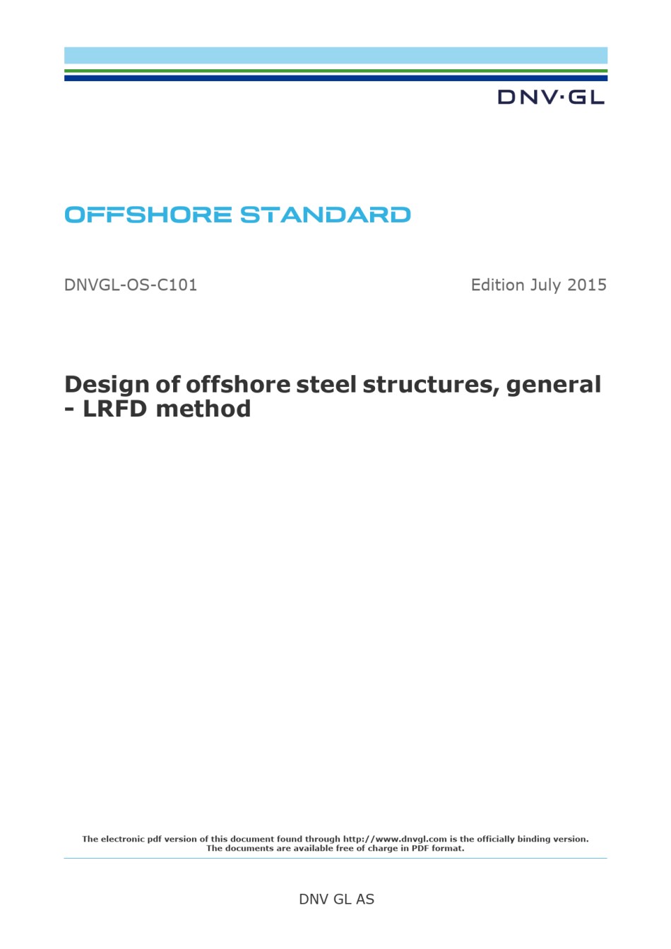 海洋工程结构物设计规范DNVGL-OS-C101.pdf_考拉文库
